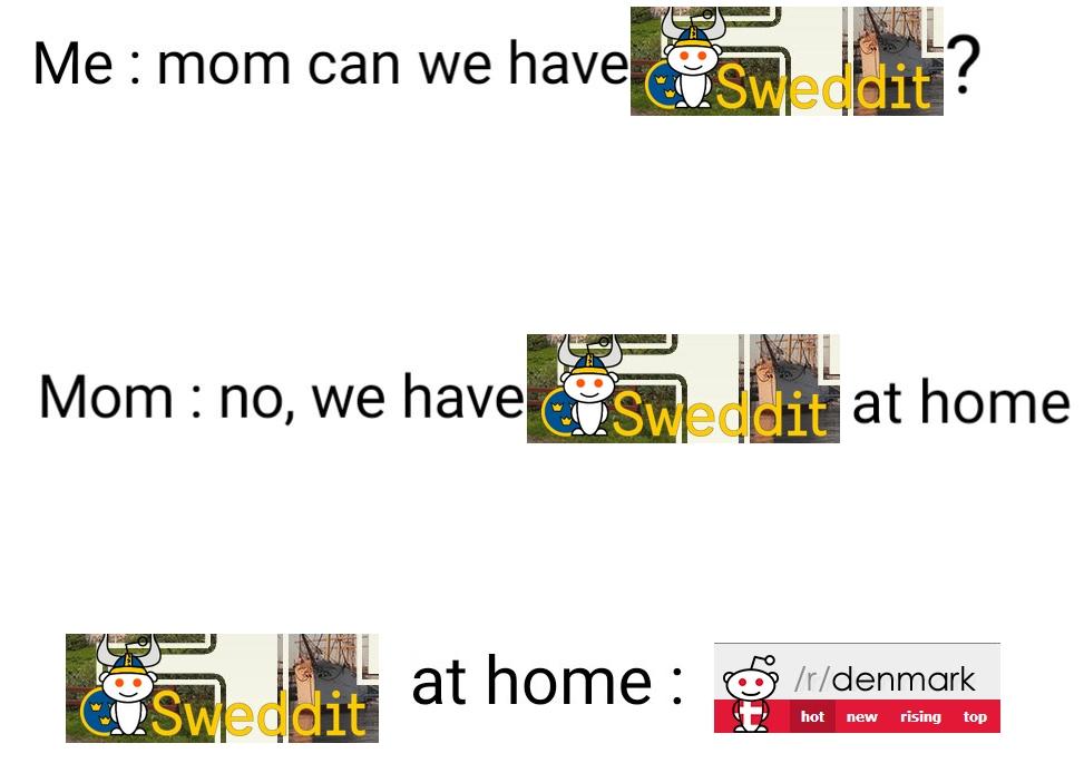 Sorry Denmark | We Have Food at Home | Know Your Meme