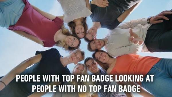 People with top fan badge | Facebook Top Fan Badge | Know Your Meme