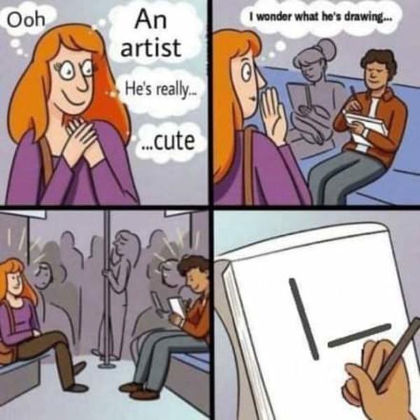 I wonder what he's drawing | Loss | Know Your Meme