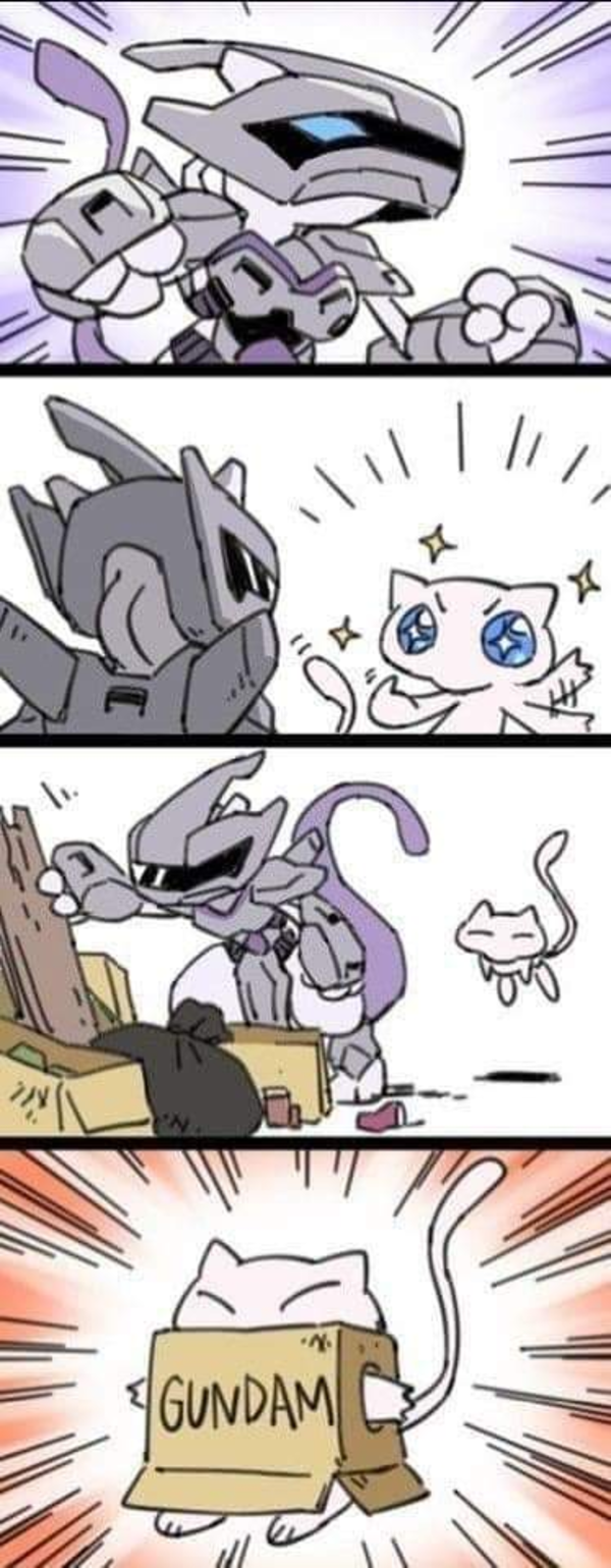 Cardboard Mew | Cardboard Box Gundam | Know Your Meme