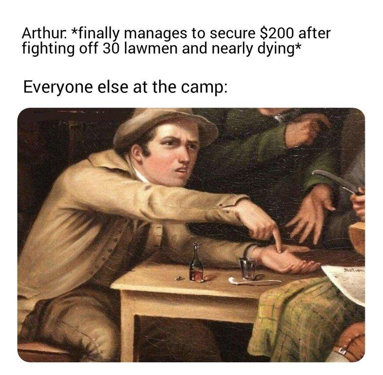 arthur finally manages to secure 200 after fighting off 30 lawmen and ...