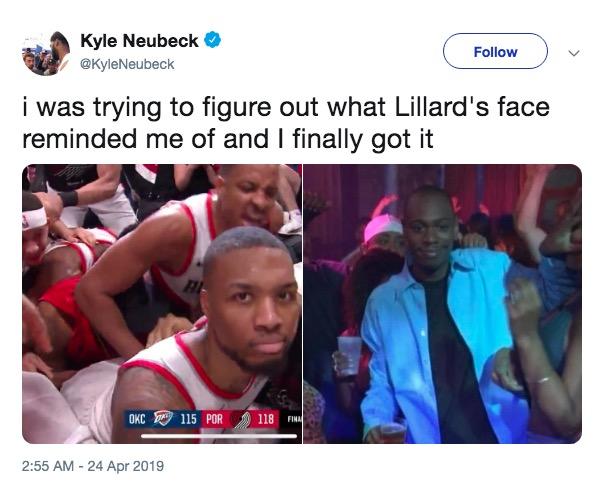 Chappelle | Damian Lillard's Victory Stare | Know Your Meme