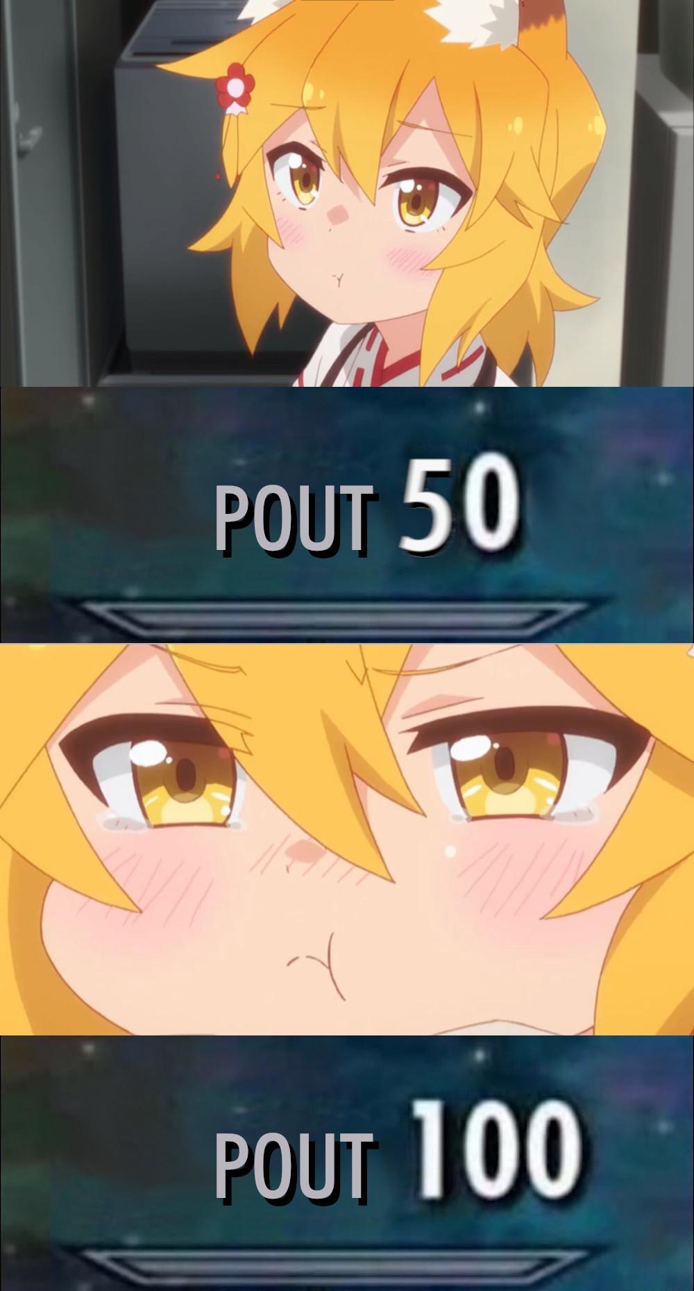 Senko pouts give me life | Skyrim Skill Tree | Know Your Meme