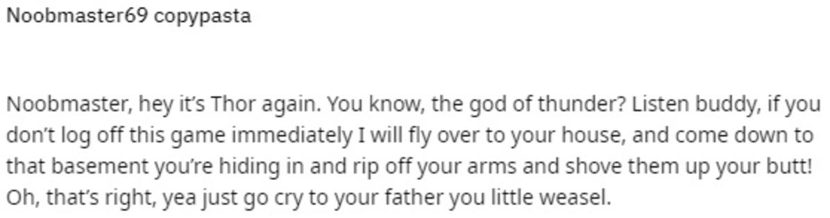 Noobmaster69 Сopypasta | Noobmaster69 | Know Your Meme