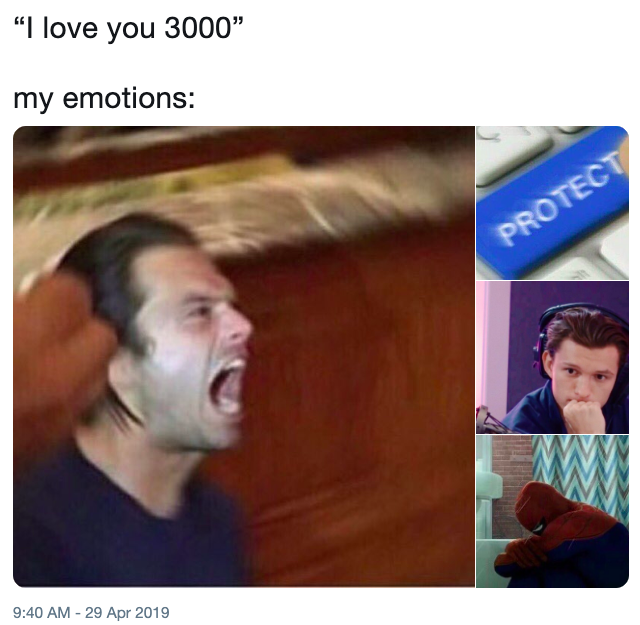 “I love you 3000” my emotions: | I Love You 3000 | Know Your Meme