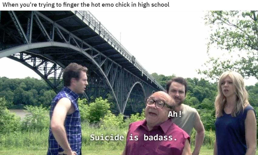 That Hot Emo Over There | Suicide Is Badass | Know Your Meme