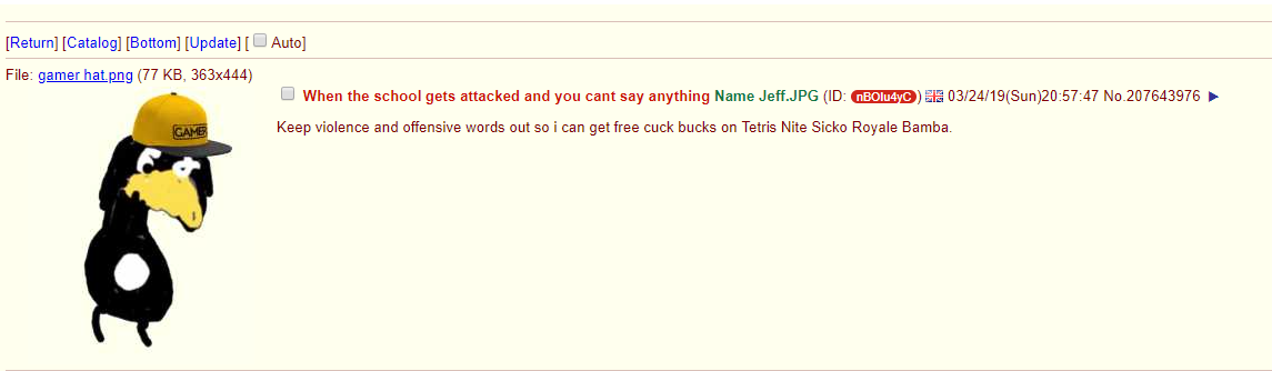 4Chan Post | jeff | Know Your Meme