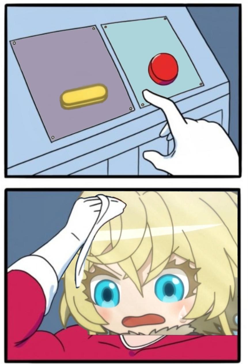 Theres only one button | Isekai Quartet | Know Your Meme