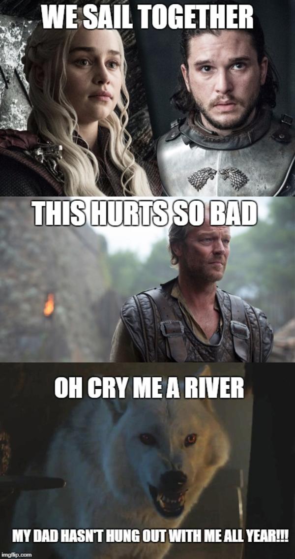 Jorah not the only one rejected | Ghost (Game of Thrones) | Know Your Meme