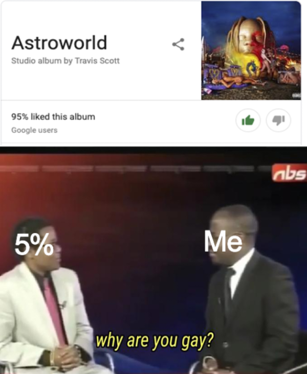 Astroworld | Why Are You Gay? | Know Your Meme