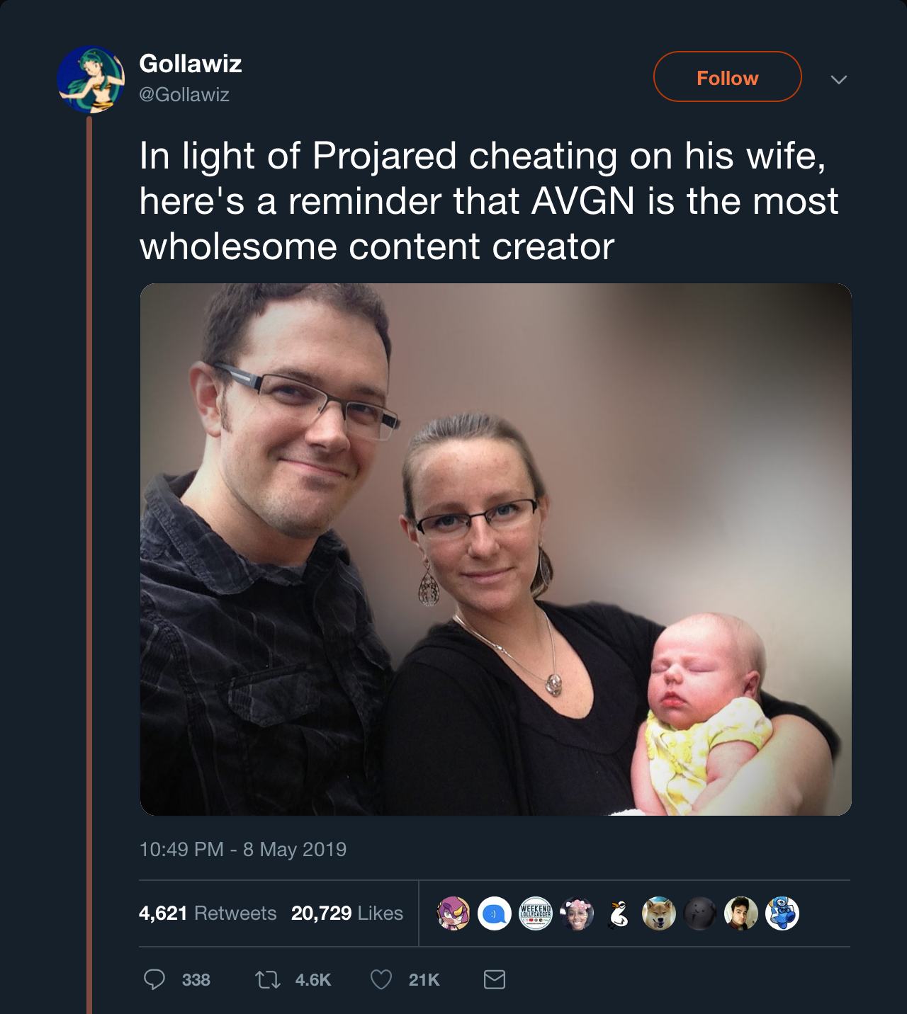 In light of Projared cheating on his wife, here's a reminder that AVGN ...