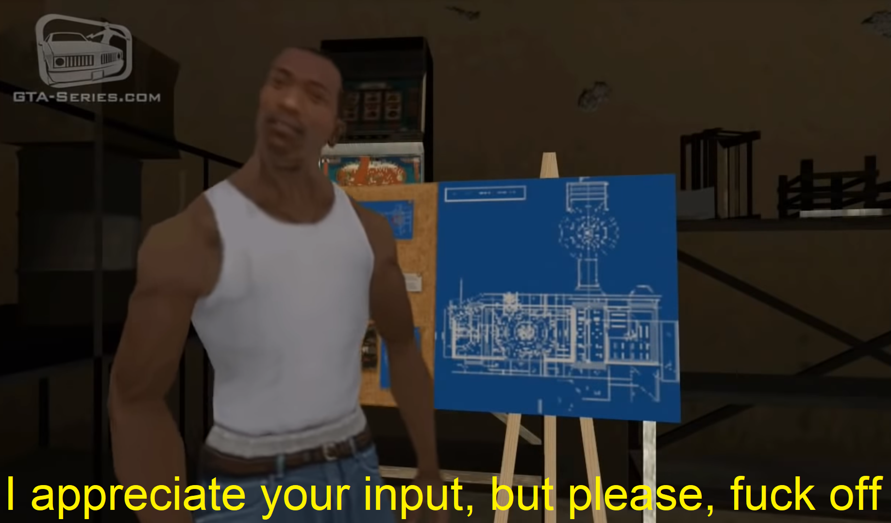 CJ's retort | Grand Theft Auto | Know Your Meme