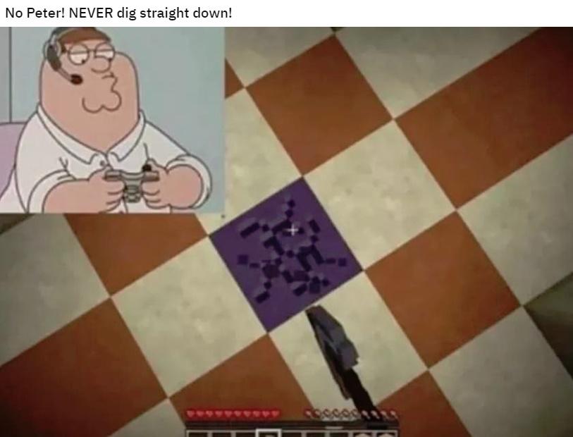 No Peter! NEVER dig straight down! | Never Dig Straight Down | Know ...