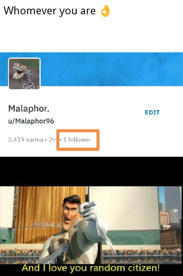 Whomever you are | Thank You, Random Citizen | Know Your Meme