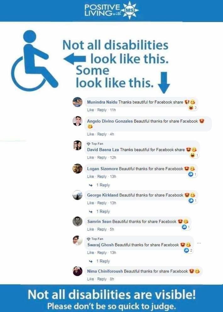 Not all disabilities look like this | Beautiful Thanks for Share ...