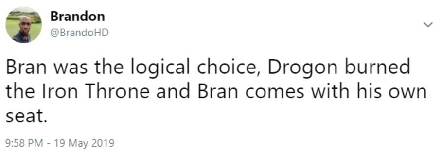 the logical choice | Bran the Broken | Know Your Meme