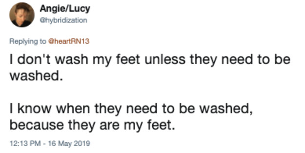 I Don't | Do You Wash Your Feet | Know Your Meme