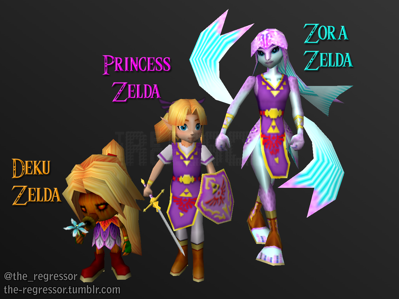 A young Princess Zelda, dressed for adventure… …found herself cursed by ...