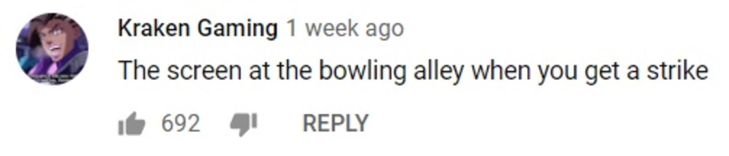 The screen at the bowling alley when you get a strike | Bowling Alley ...