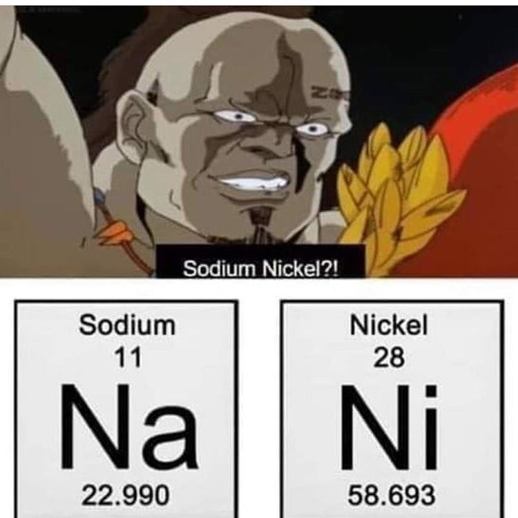 SODIUM NICKEL | Fist of The North Star | Know Your Meme