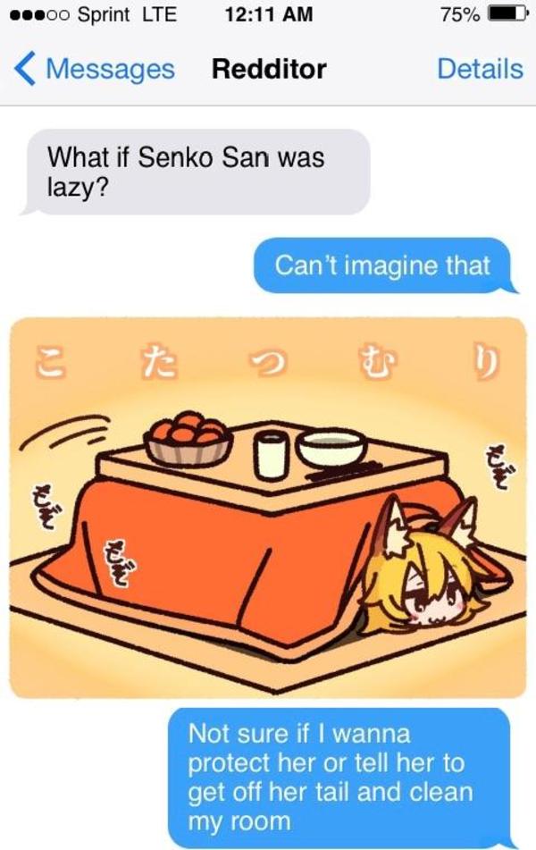 The answer is protect her anyway | The Helpful Fox Senko-san | Know ...