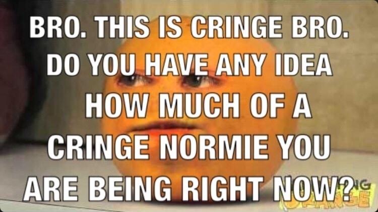 Cringe Normie Orange | Cringe Normie | Know Your Meme