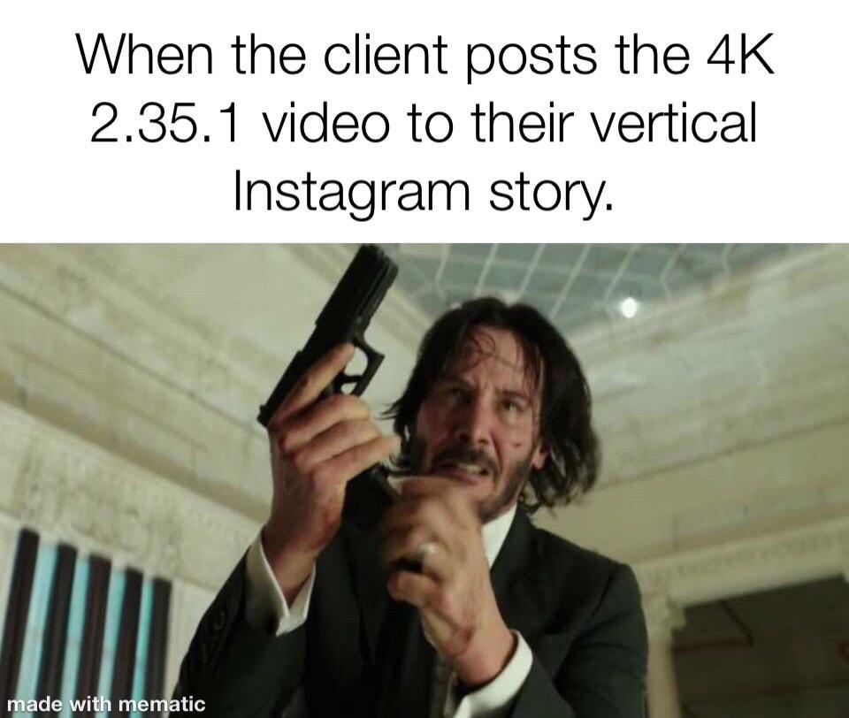 aspect ratios | John Wick Reloading | Know Your Meme