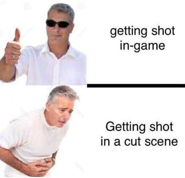 in-game vs cutscene | Gaming | Know Your Meme