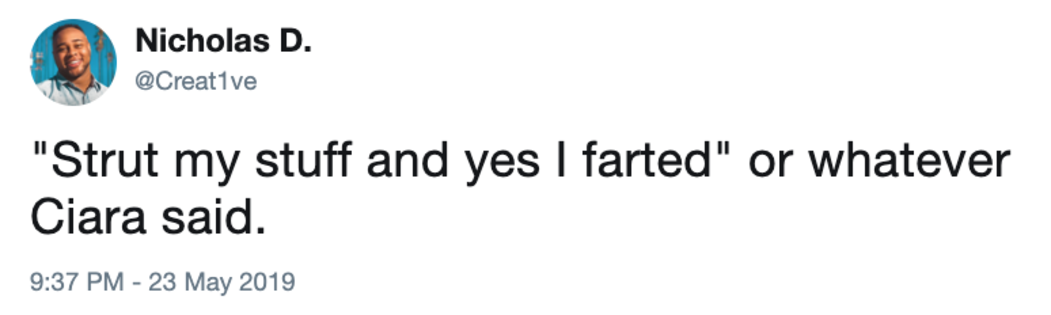 Ciara | Whatever The Lyrics Said | Know Your Meme