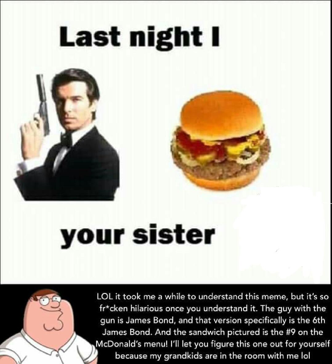 About last night... | Peter Griffin Explains the Joke | Know Your Meme