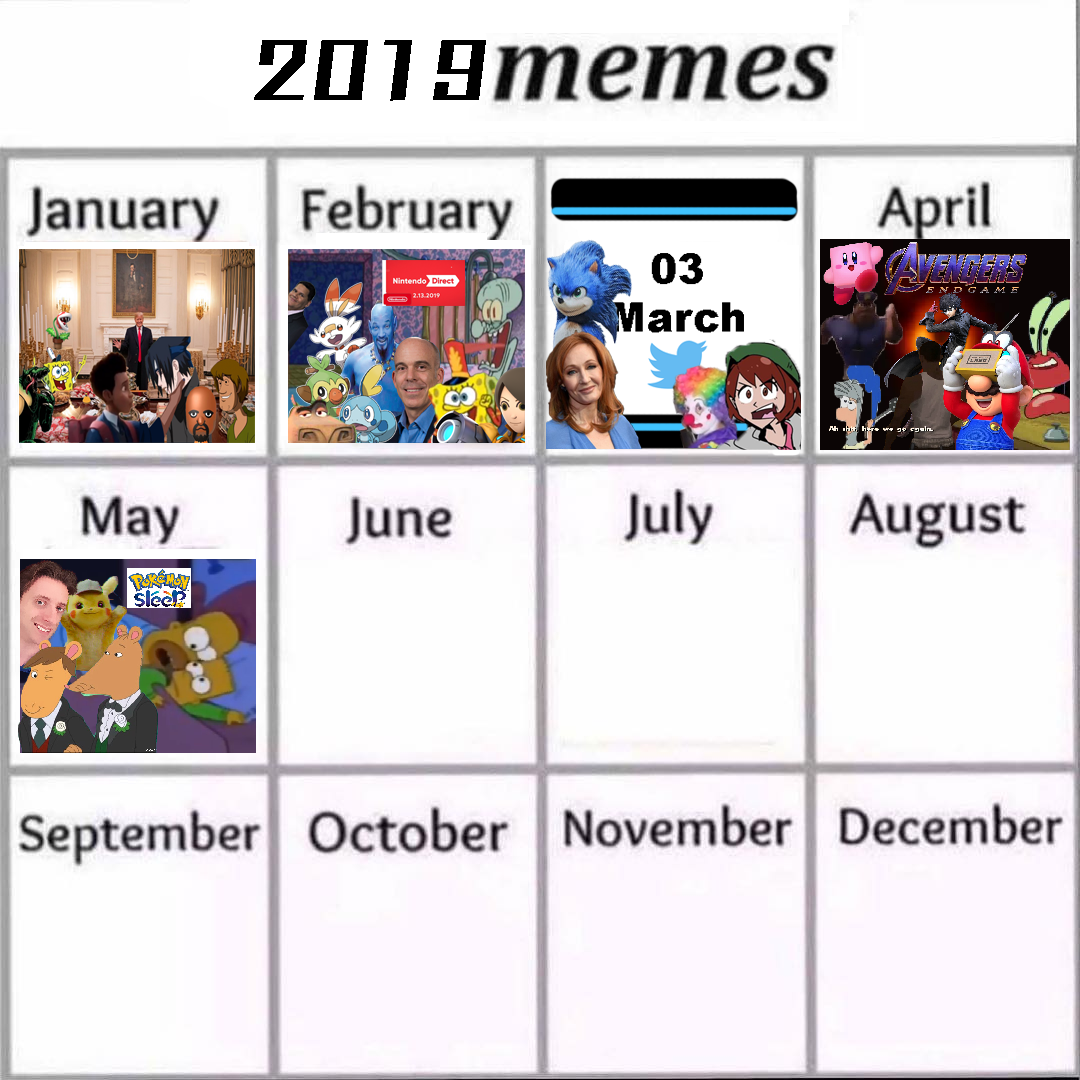 Meme calendar - May update | Meme of the Month Calendars | Know Your Meme