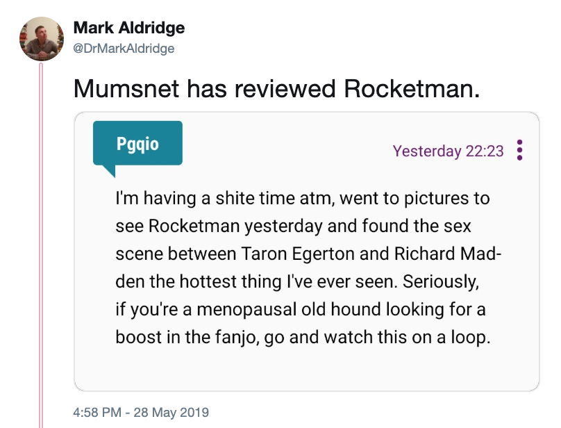 Mumsnet | Rocketman | Know Your Meme