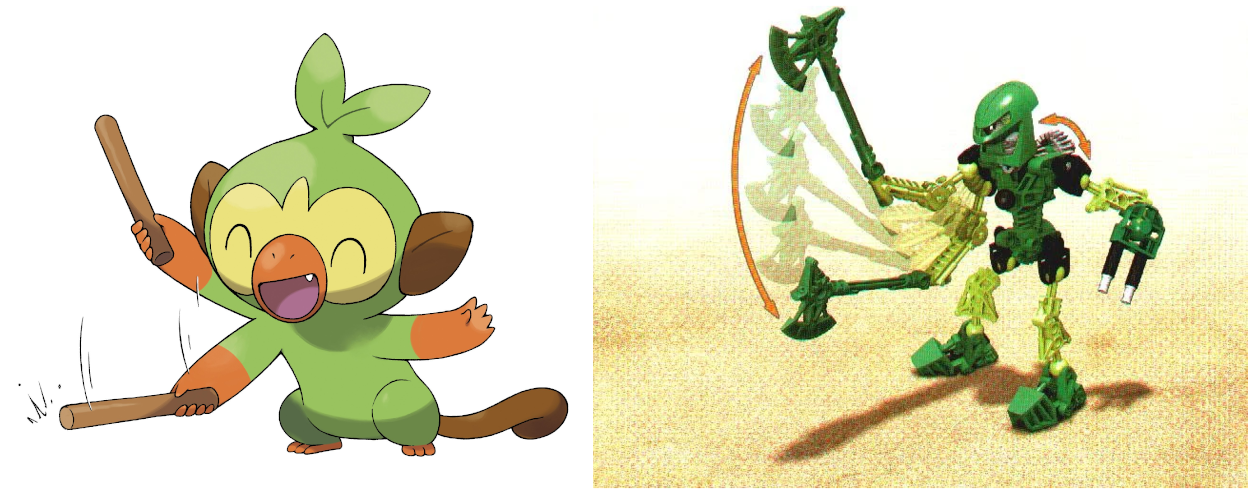 Grookey swinging his stick | Pokémon Sword and Shield | Know Your Meme