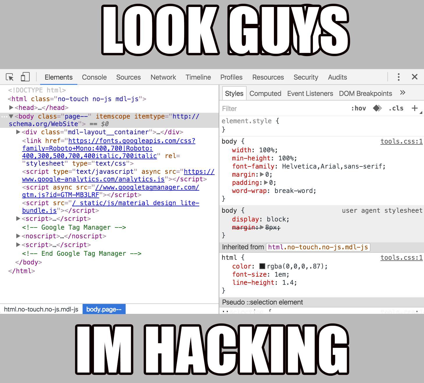 Look Guys I'm Hacking | Hack Successful | Know Your Meme