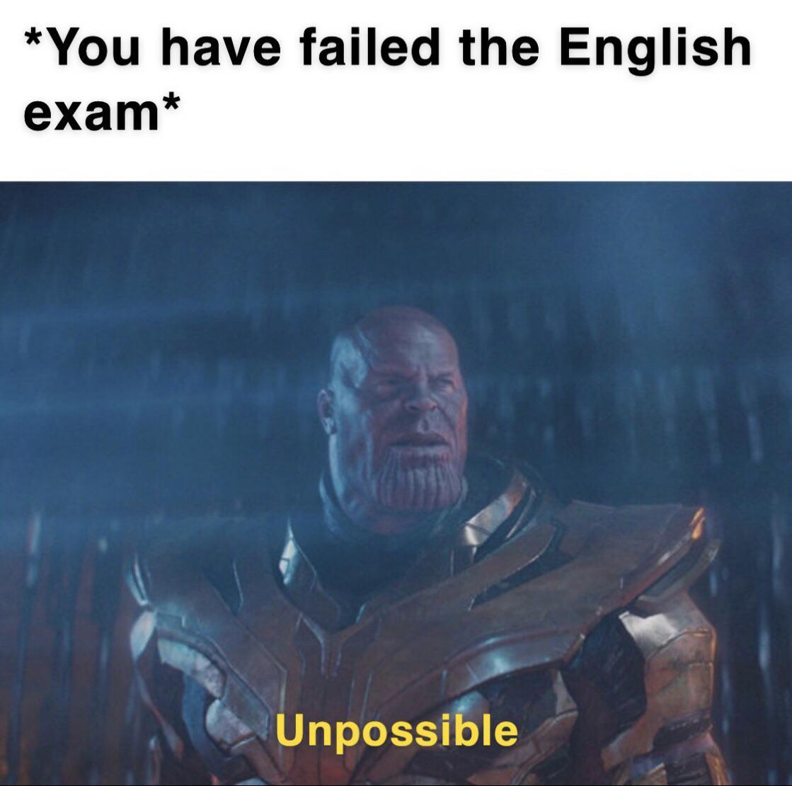 Unpossible | Thanos' "Impossible" | Know Your Meme