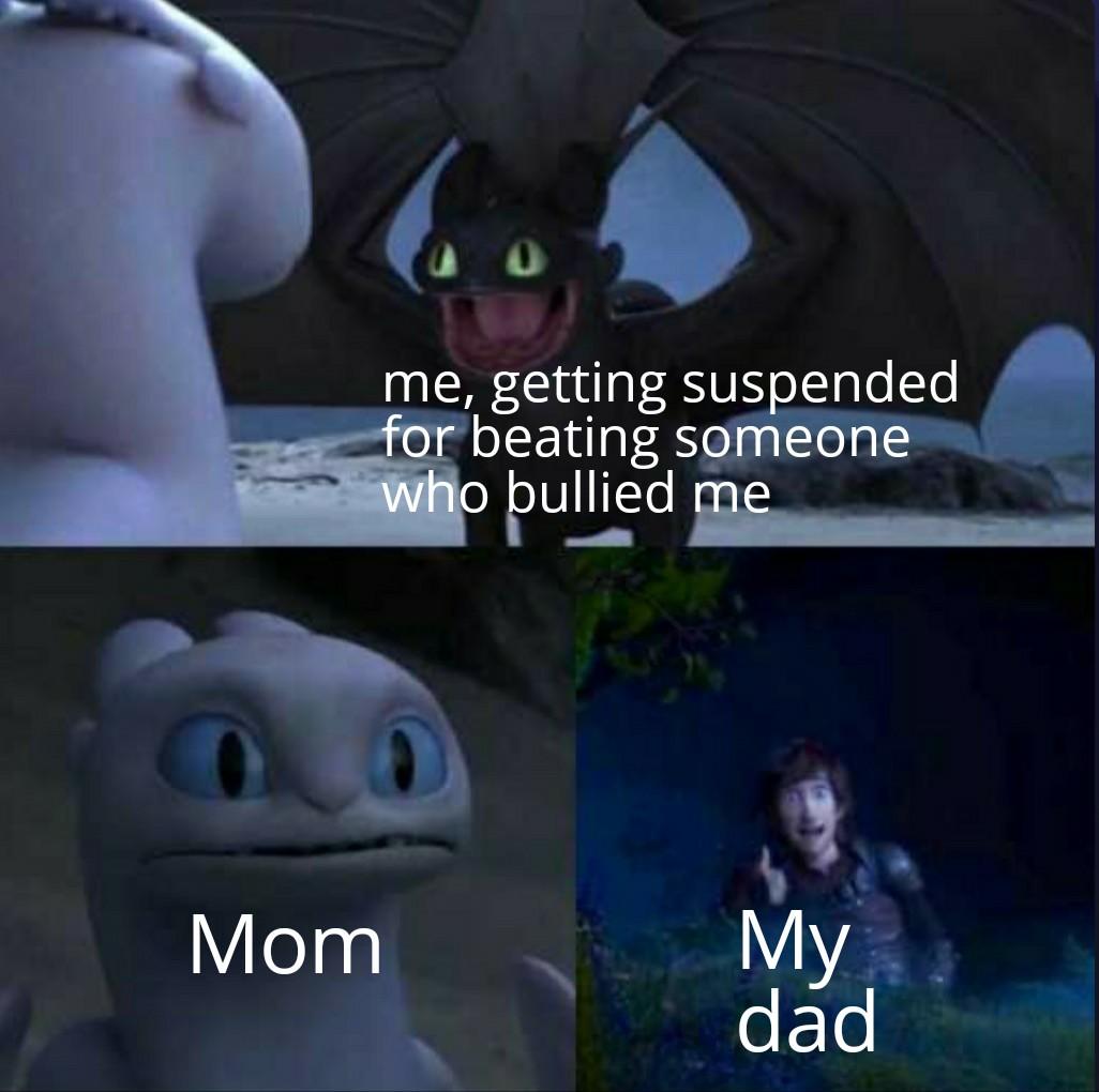 When You Get Suspended From School | Toothless Presents Himself | Know ...