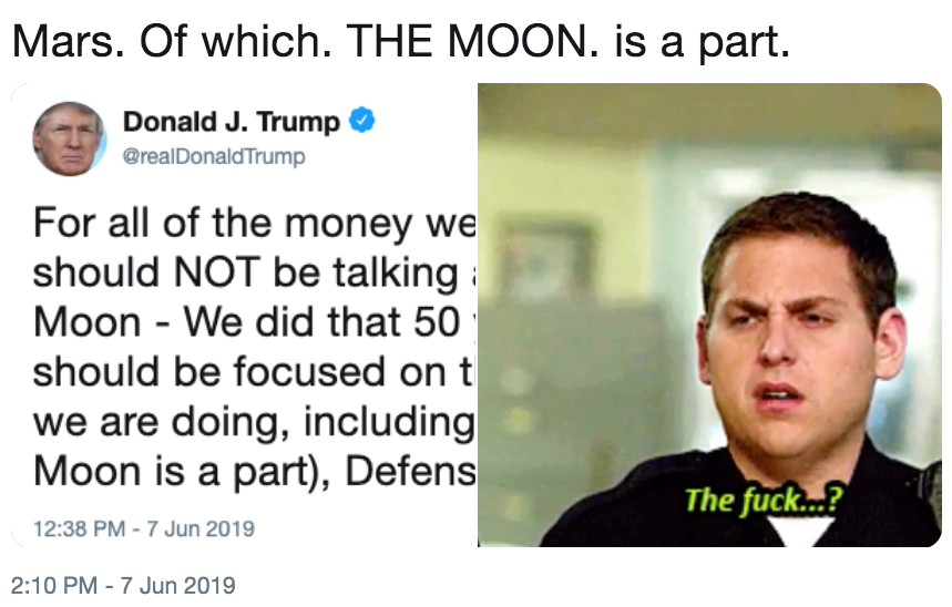 Mars. Of which. THE MOON. is a part. | Mars (of Which the Moon Is a ...