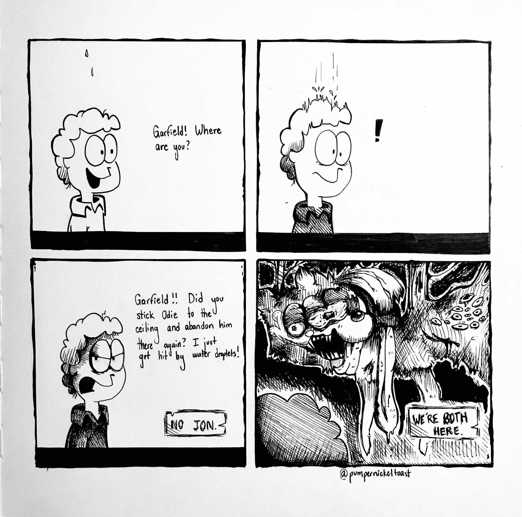 "d r i p" | Creepy Garfield | Know Your Meme