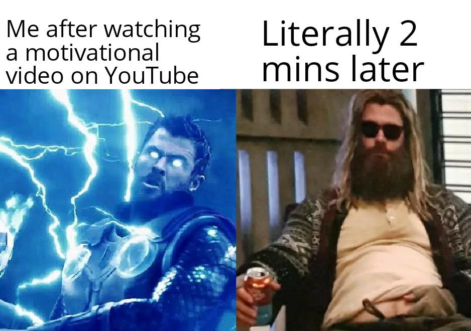 Laziness is my curse and my burden | Fat Thor | Know Your Meme