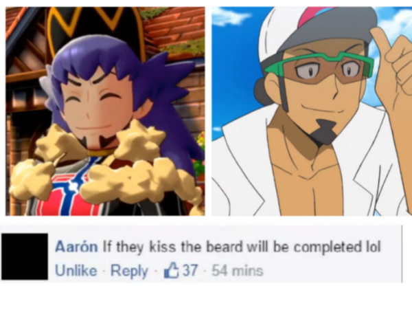 Beards aren't stamps but ok | Pokémon Sword and Shield | Know Your Meme