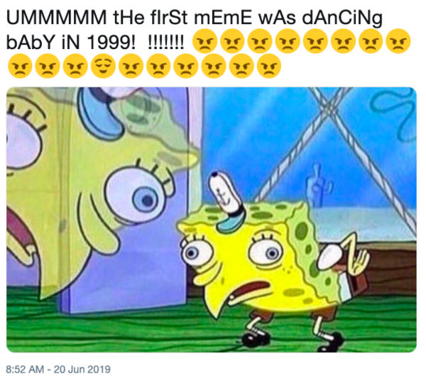 UMMMMM tHe fIrSt mEmE wAs dAnCiNg bAbY iN 1999! !!!!!!! | What We Did ...