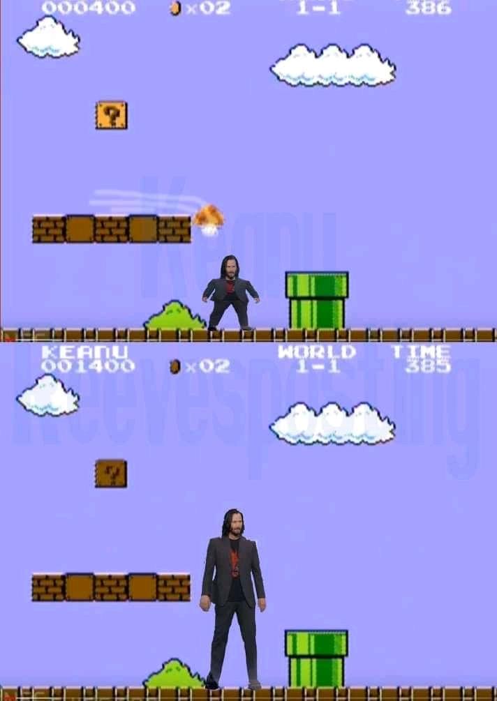 Super Mario | Mini Keanu Reeves | Know Your Meme