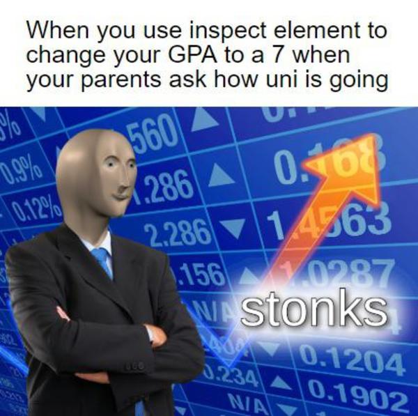 GPA | Stonks | Know Your Meme