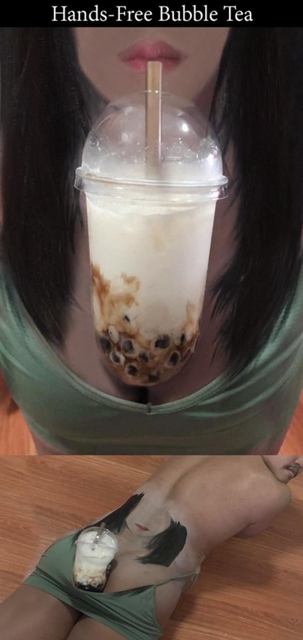 My eyes hurt btw | Hands-Free Bubble Tea / Tapioca Challenge | Know Your Meme