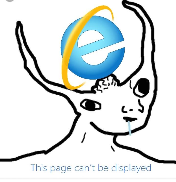 Internet Explorer Brainlet | Brainlet | Know Your Meme