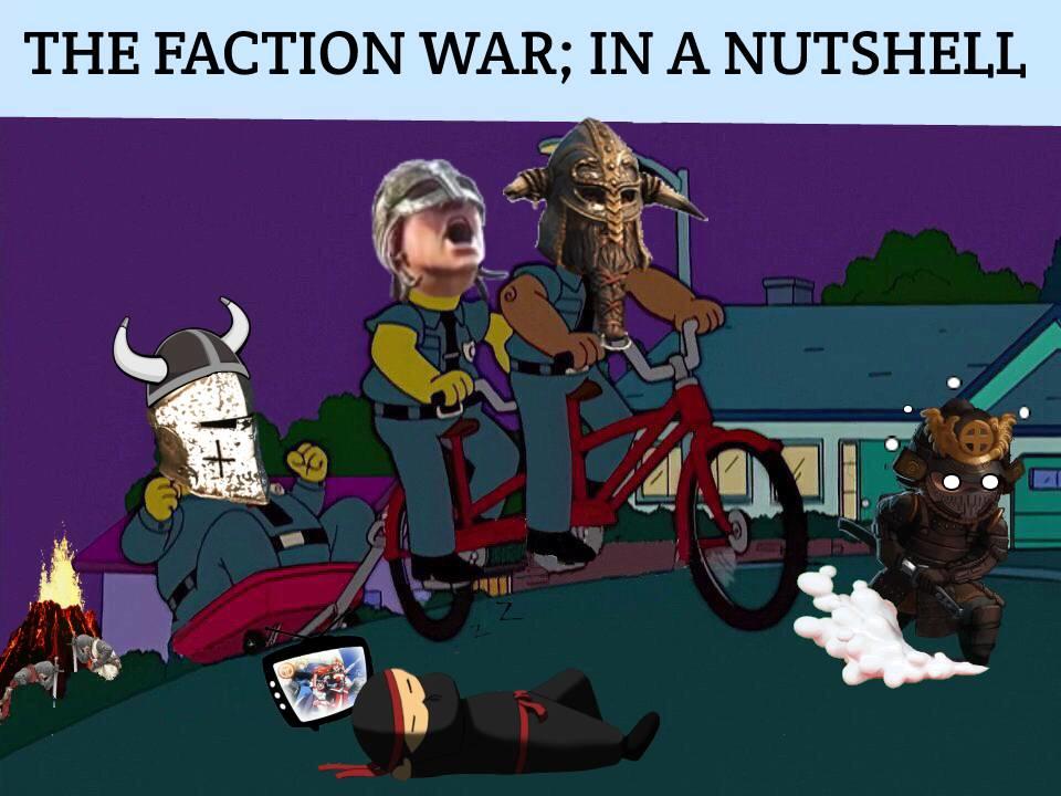 The Faction War in a Nutshell | Pulling Chief Wiggum | Know Your Meme