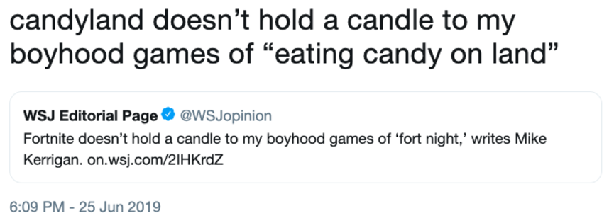 candyland doesn’t hold a candle to my boyhood games of “eating candy on ...