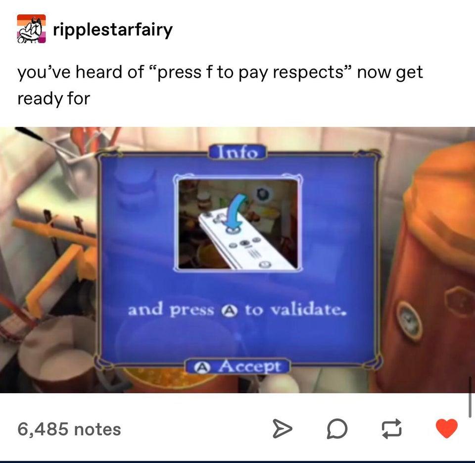 A | Press F to Pay Respects | Know Your Meme
