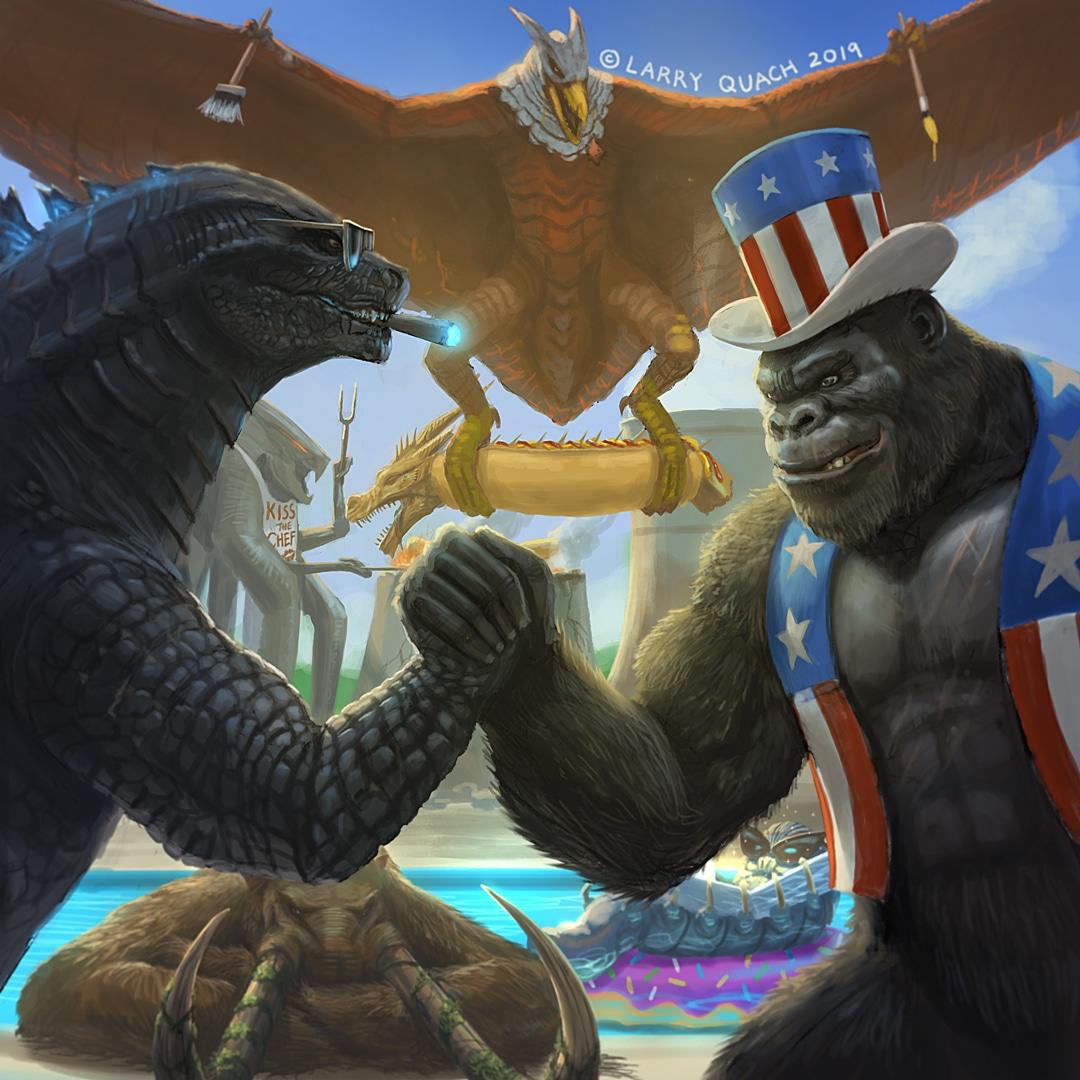 Happy fourth of July! | Godzilla | Know Your Meme