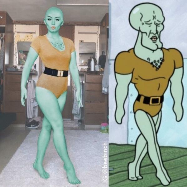 Muscular Squidward